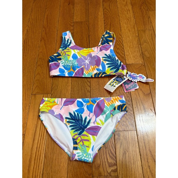 Andy & Evan | Swim | New Andy Evan Girls Swimsuit Set Upf 5 Floral ...